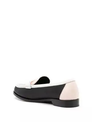 FERRAGAMO Gancini Leather Moccasin Loafers