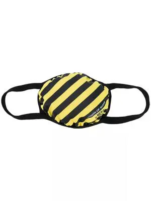 VISION OF SUPER Striped Face Mask - Black