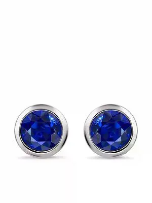 PRAGNELL 18kt White Gold Sapphire Sundance Earrings - Silver