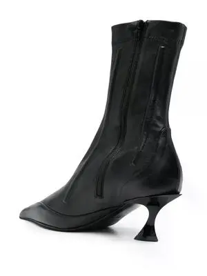 MUGLER 55mm Embossed Leather Boots