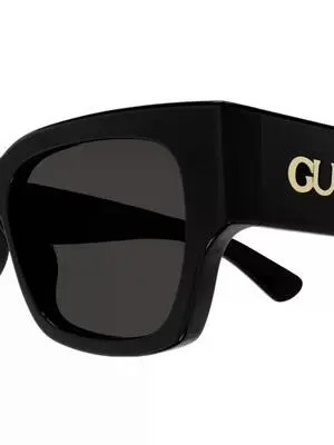 Gucci Logo-print Sunglasses - Black