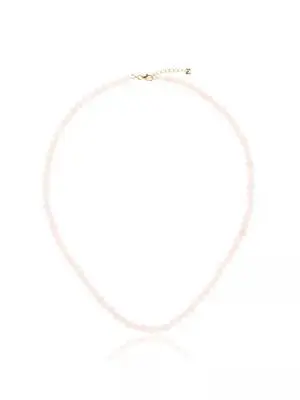Mateo 14kt Yellow And Rose Quartz Necklace - Gold