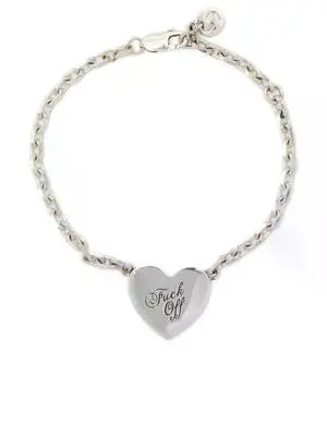 STOLEN GIRLFRIENDS CLUB Warm Welcome Heart-charm Bracelet - Silver