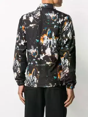 Comme Des Garçons Abstract Print Shirt Jacket - Black