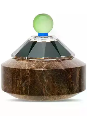 REFLECTIONS COPENHAGEN Apple Marble Bonbonniere Bowl - Brown
