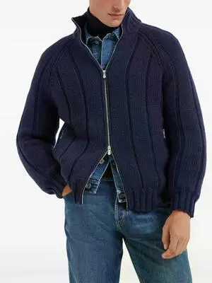 Brunello Cucinelli Ribbed-knit Cashmere Jacket