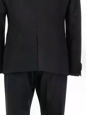 Corneliani Satin-trim Three-piece Suit - Black
