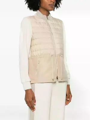 Lorena Antoniazzi Panelled Quilted Zip-up Jacket