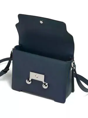 Marni Leather Shoulder Bag - Blue