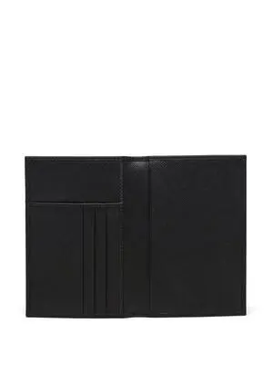 Prada Logo-appliqué Passport Holder - Black