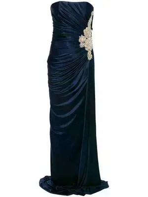 Costarellos Slit Evening Dresses