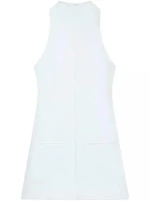 COURREGES Sleeveless Twill A-line Dress
