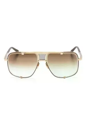 Dita Mach Five Pilot-frame Sunglasses - Gold