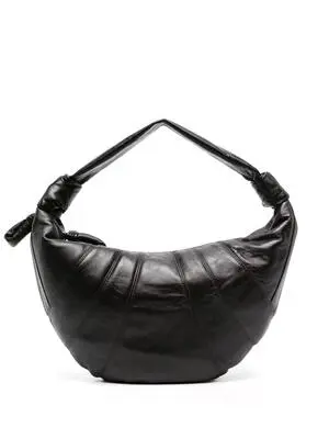 LEMAIRE Fortune Croissant Leather Shoulder Bag - Brown