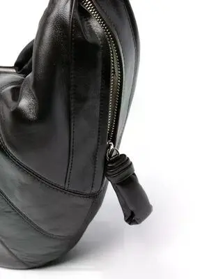 LEMAIRE Fortune Croissant Leather Shoulder Bag - Brown