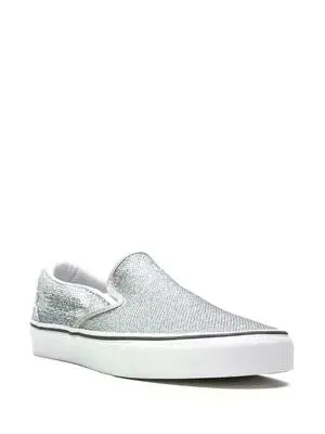 VANS Classic Slip-on Micro Sequins Sneakers - Silver
