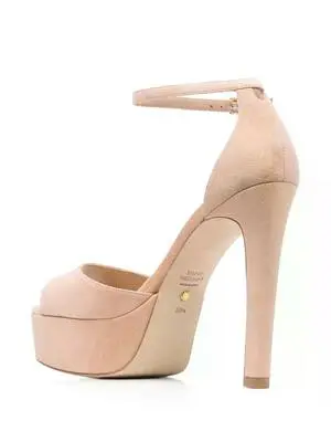 STUART WEITZMAN Platform Suede Sandals
