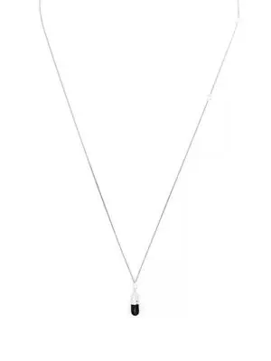 TRUE ROCKS Pill Pendant Necklace - Silver