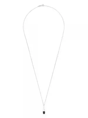 TRUE ROCKS Pill Pendant Necklace - Silver