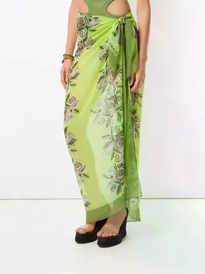 AMIR SLAMA Printed Beach Skirt