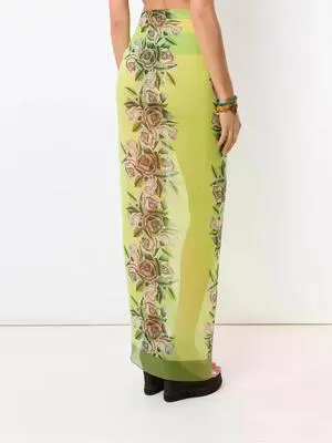 AMIR SLAMA Printed Beach Skirt