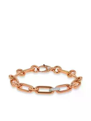 PRAGNELL 18k Rose Gold Mini Havana Diamond Bracelet - Pink