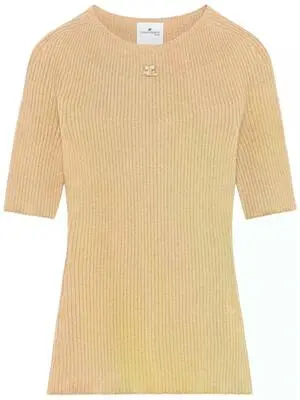 COURREGES Solar Ribbed Knit Sweater