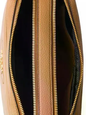 Prada Small Leather Shoulder Bag - Brown