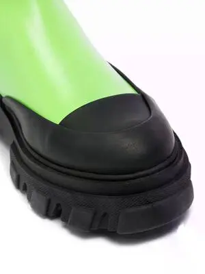 GANNI Chunky-sole Ankle Boots - Green