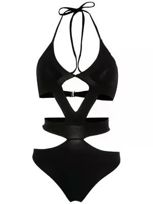 AMIR SLAMA Cut-out Detail Swimsuit - Black