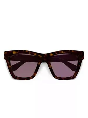 Gucci Square-frame Sunglasses - Brown