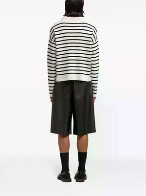 AMI Paris Striped Polo Jumper