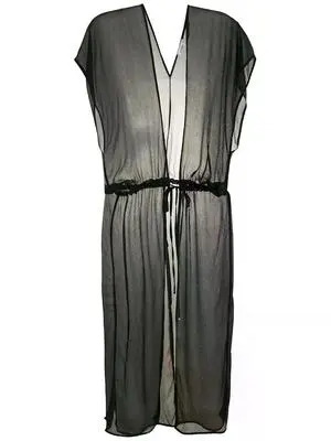 AMIR SLAMA Silk Long Shirt Dress