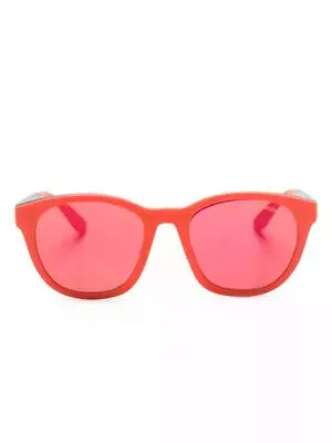 Emporio Armani Reversible Square-frame Sunglasses - Red