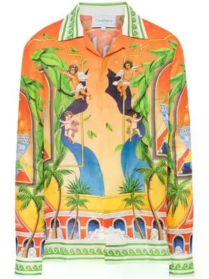 Casablanca Trophy Linen Shirt