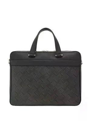 FERRAGAMO Logo-stamp Leather Briefcase