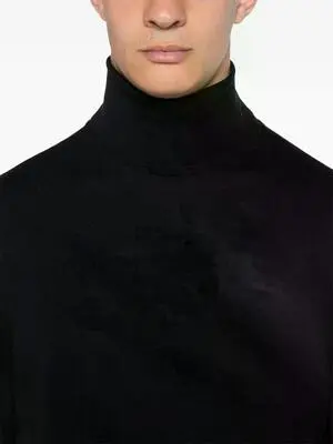 ZANONE Fine-knit Roll Neck Sweater - Blue