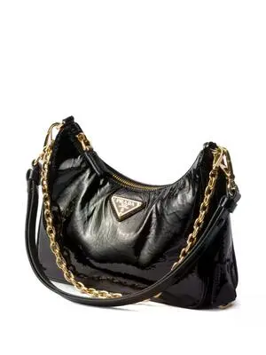 Prada Mini Re-edition Shoulder Bag - Black