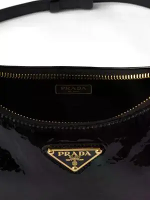 Prada Mini Re-edition Shoulder Bag - Black