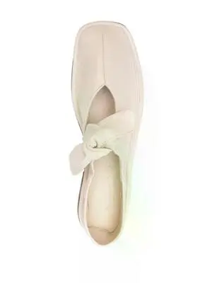 Hereu Knotted-upper Flat Pumps - Neutrals
