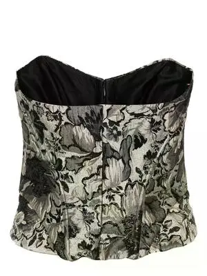 Carine Gilson Floral-brocade Corset