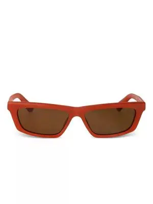 Jacquemus Rectangle-frame Sunglasses - Orange