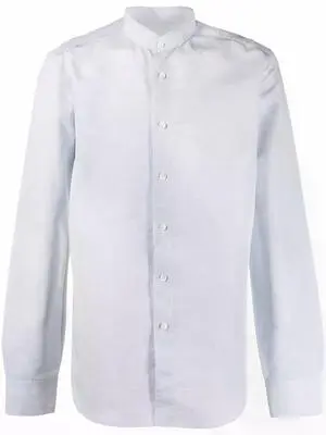 DELL'OGLIO Long-sleeve Collarless Shirt