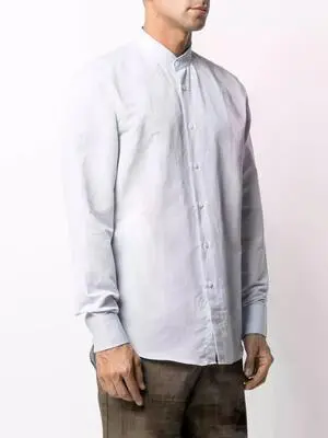 DELL'OGLIO Long-sleeve Collarless Shirt