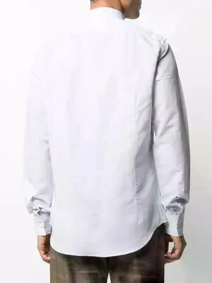 DELL'OGLIO Long-sleeve Collarless Shirt