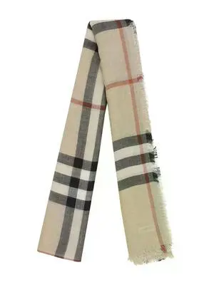 Burberry Check-pattern Scarf - Neutrals