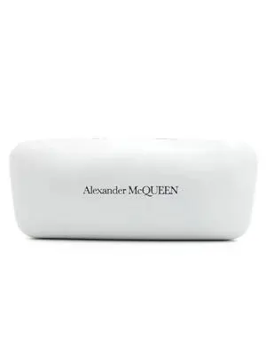 Alexander McQueen Spike-studded Geometrical Sunglasses - Black