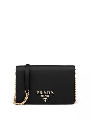 Prada Logo-lettering Saffiano Leather Shoulder Bag