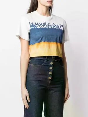 Alberta Ferretti Tie-dye Print Cotton T-shirt