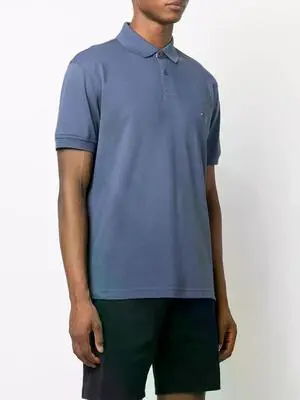Tommy Hilfiger Embroidered Logo Polo Shirt - Blue